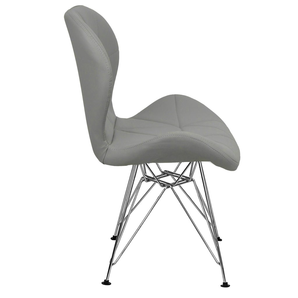 Cadeira Charles Eames Slim Pés de Metal – Lianto Decor